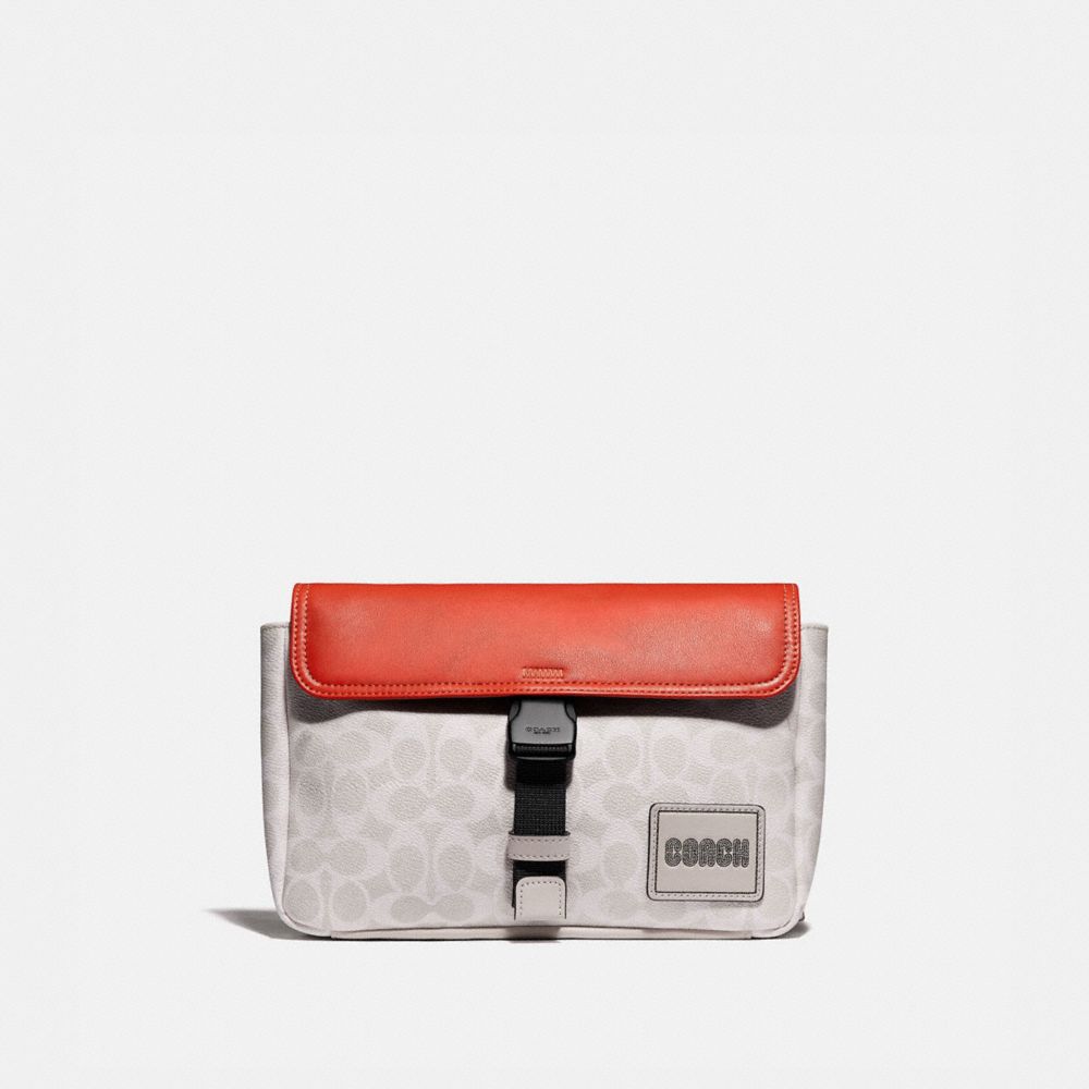 COACH® | Pacer Belt Bag In Signature Canvas With Coach Patch