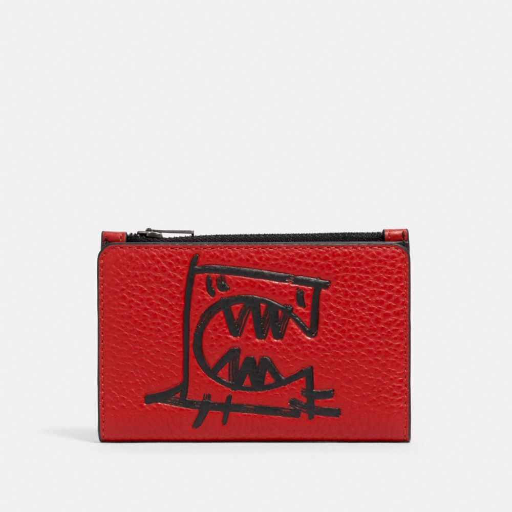 COACH® Outlet | Slim Bifold Card Wallet With Rexy By Guang Yu COACH® Outlet | Slim Bifold Card Wallet With Rexy By Guang Yu