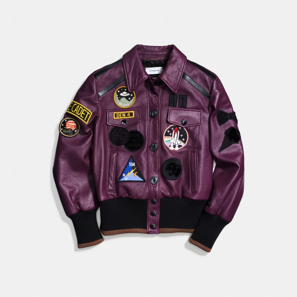 Leather Jacket With Patches | COACH®