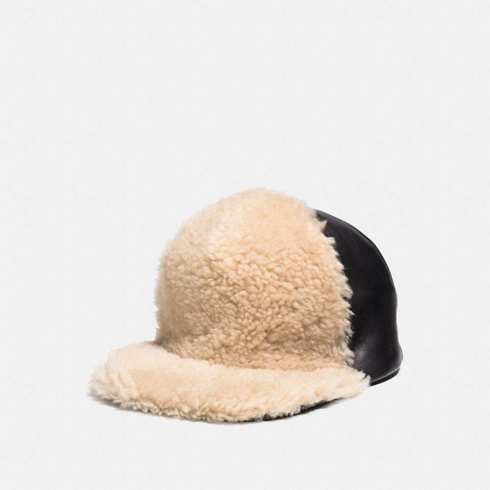 Shearling Leather Trucker Hat | COACH®