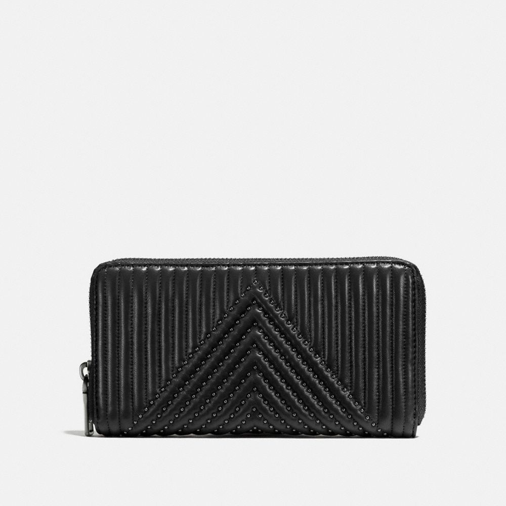 COACH®: Accordion Zip Wallet With Quilting And Rivets