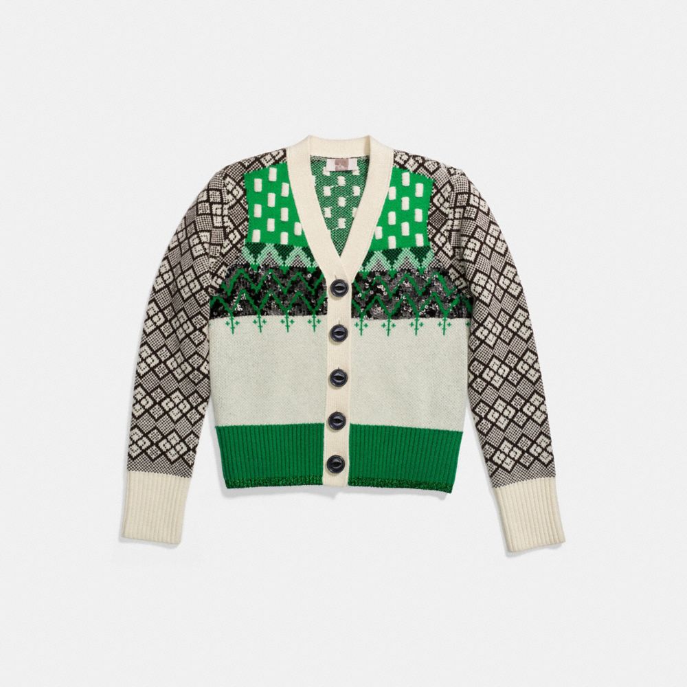Jacquard Cardigan | COACH®