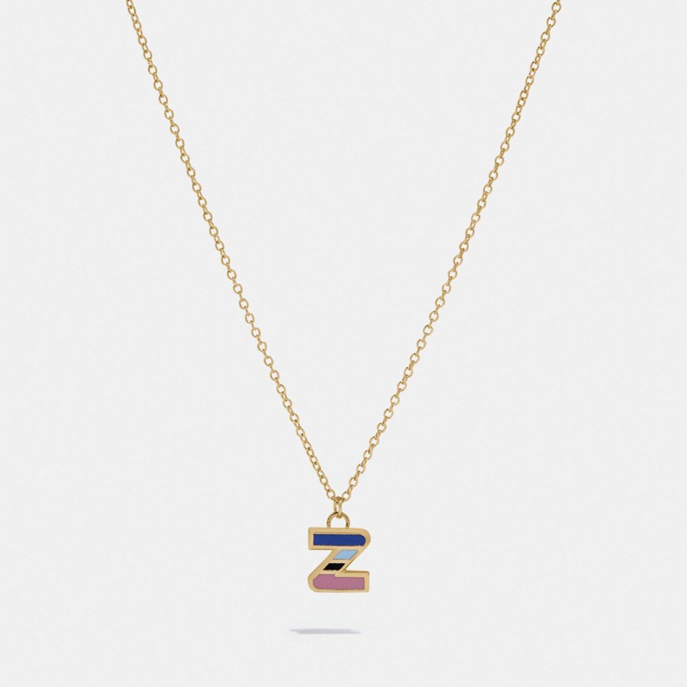 80's Retro Alphabet Z Charm Necklace | COACH®