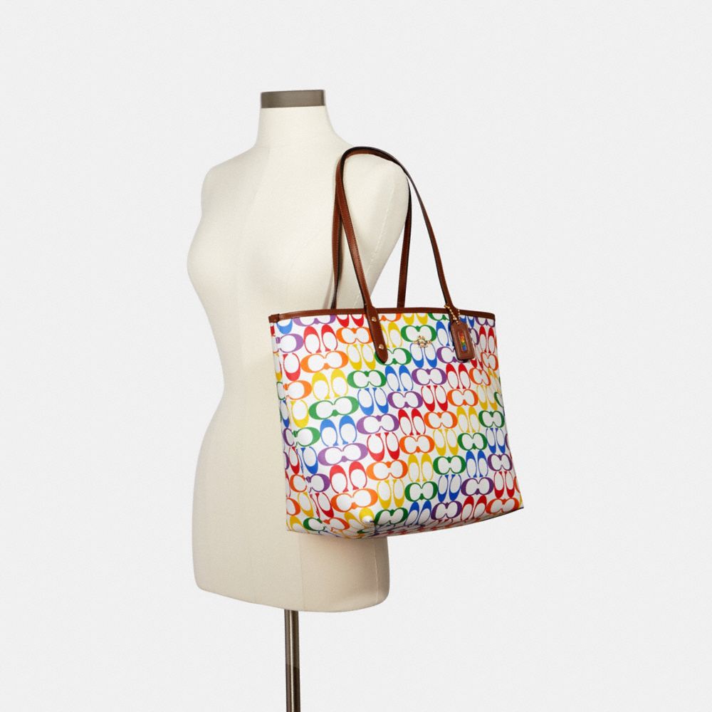 Multicolor Coach Tote Bag autrenet.fr