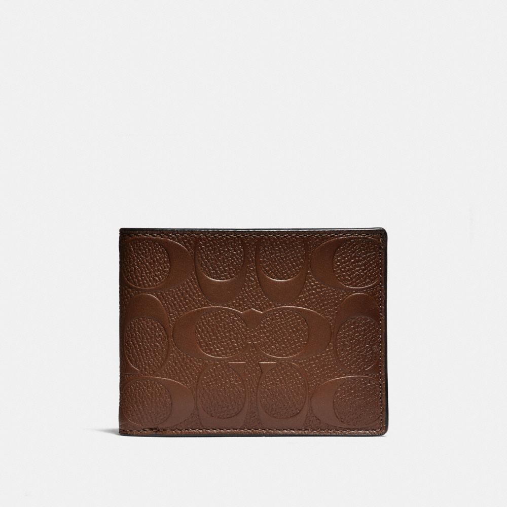 COACH® | Slim Billfold Wallet In Signature Leather
