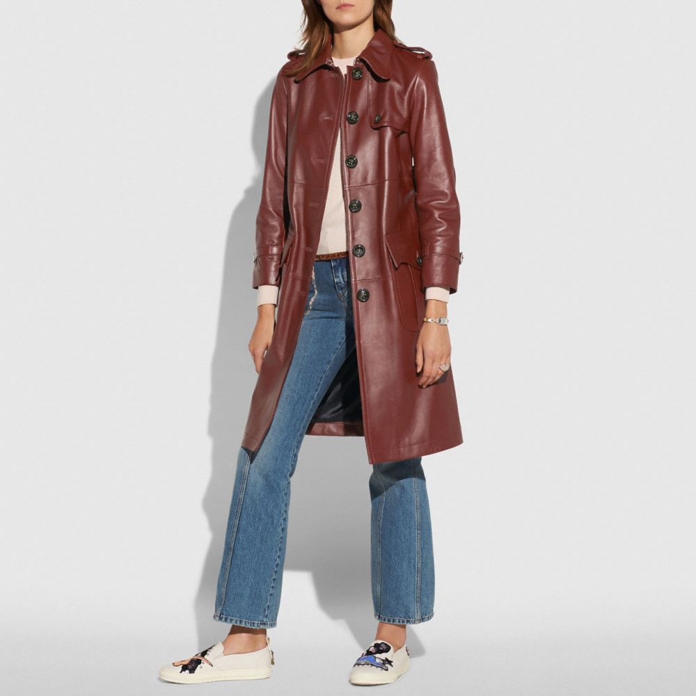 Leather Trench | COACH®