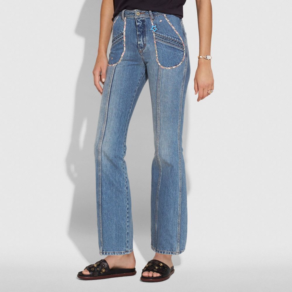 Patchwork Denim Pants | COACH®