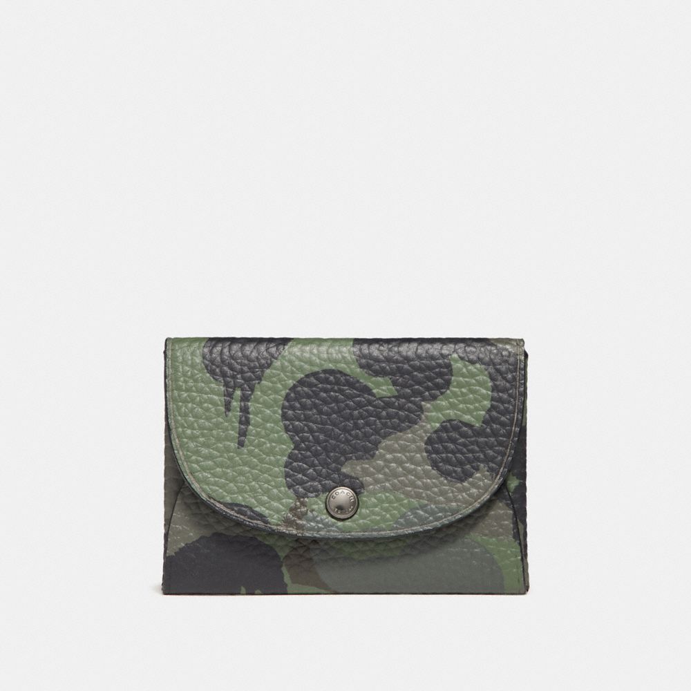 Snap Card Case With Camo Print | COACH®