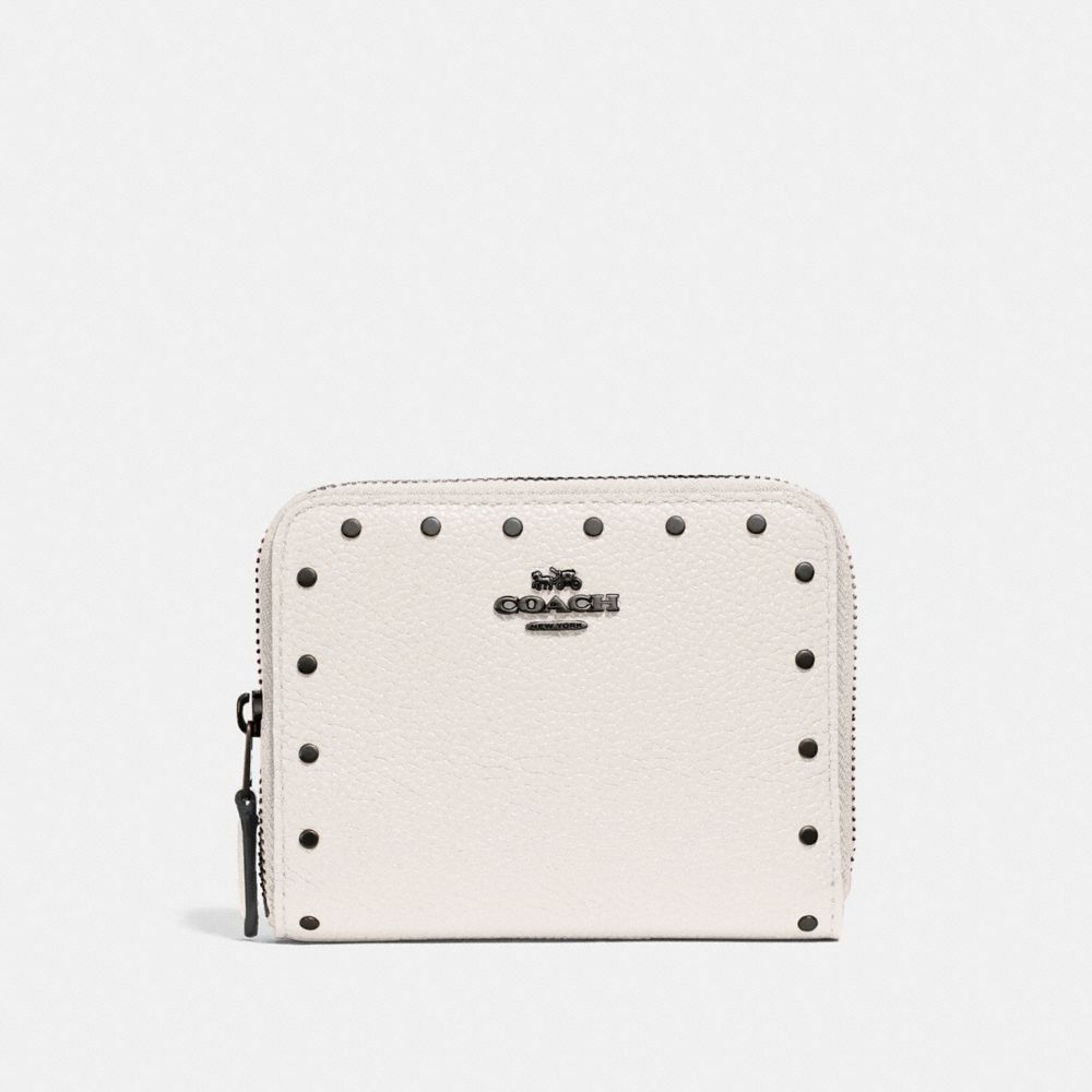 COACH® | Small Zip Around Wallet With Rivets