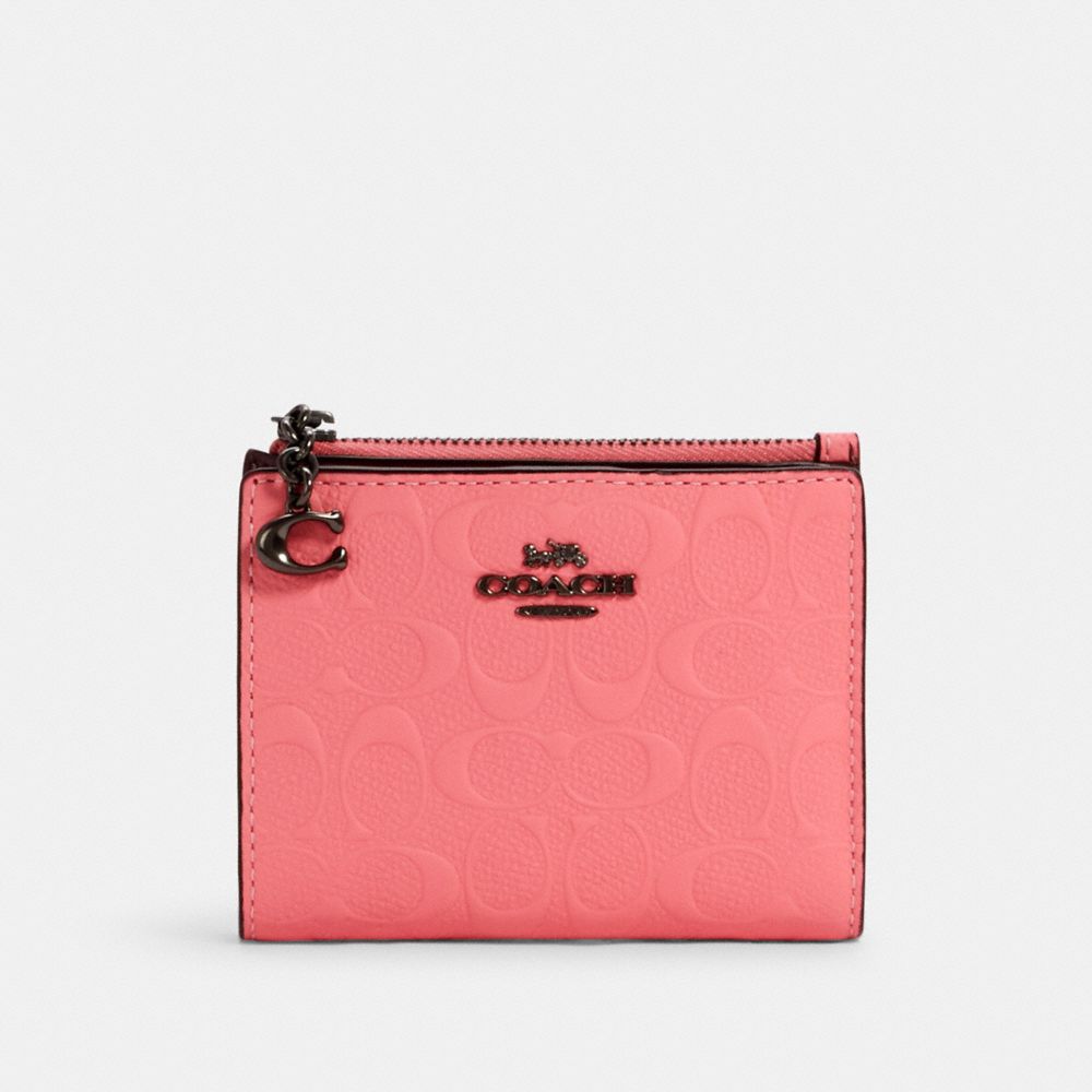 COACH® Outlet | Snap Card Case In Signature Leather