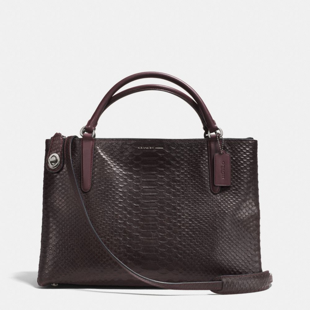 Turnlock Borough Bag In Python Embossed Leather | COACH®
