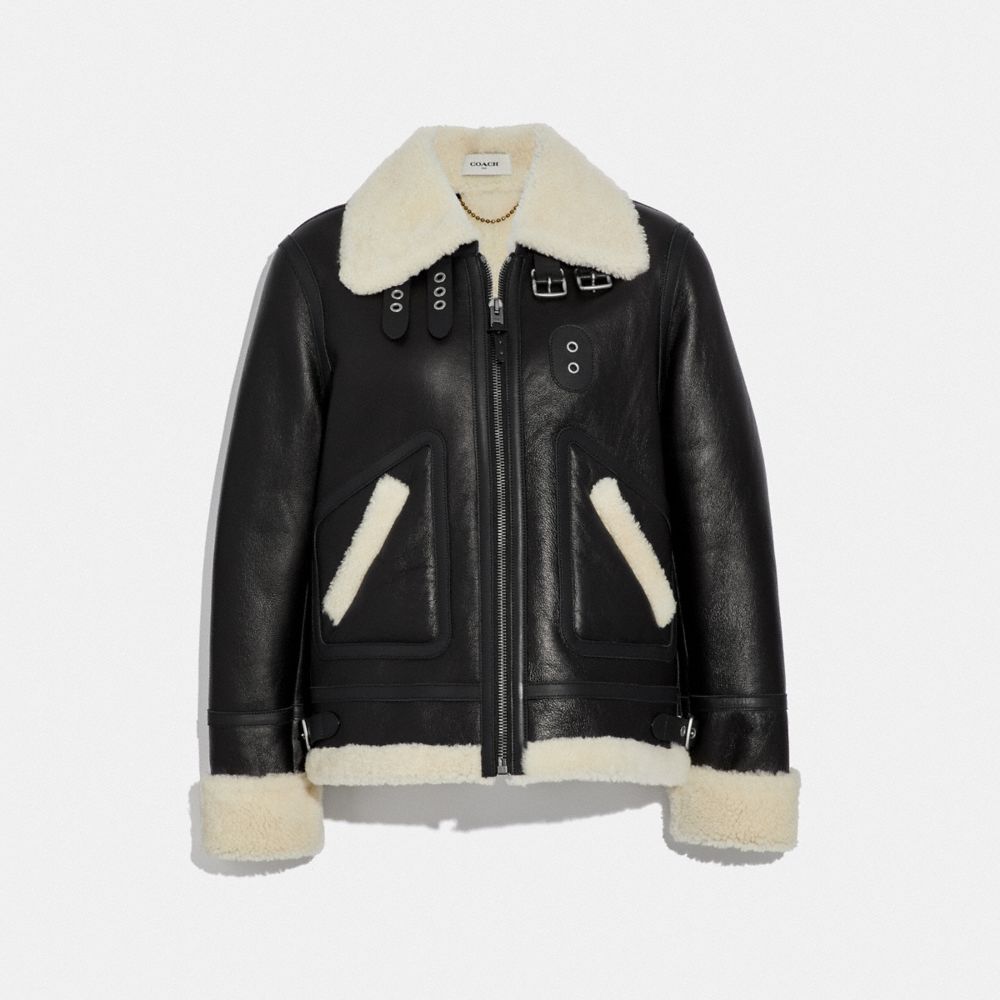 COACH®: Shearling Aviator Jacket