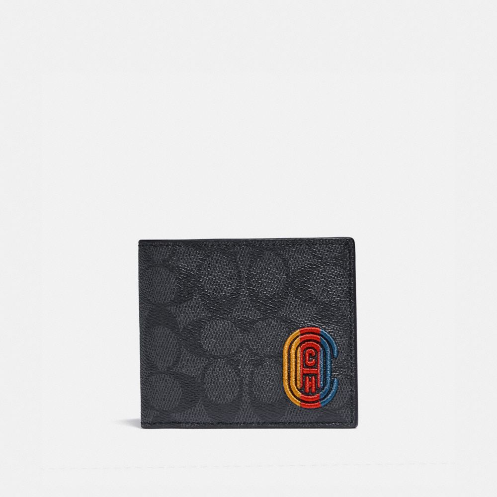 COACH® | Coin Wallet In Signature Canvas With Coach Patch