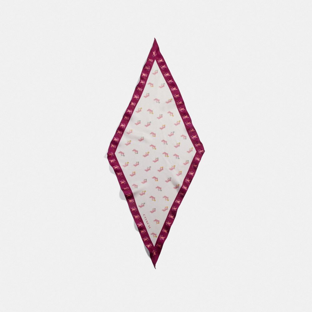 COACH® | Party Pig Silk Diamond Scarf