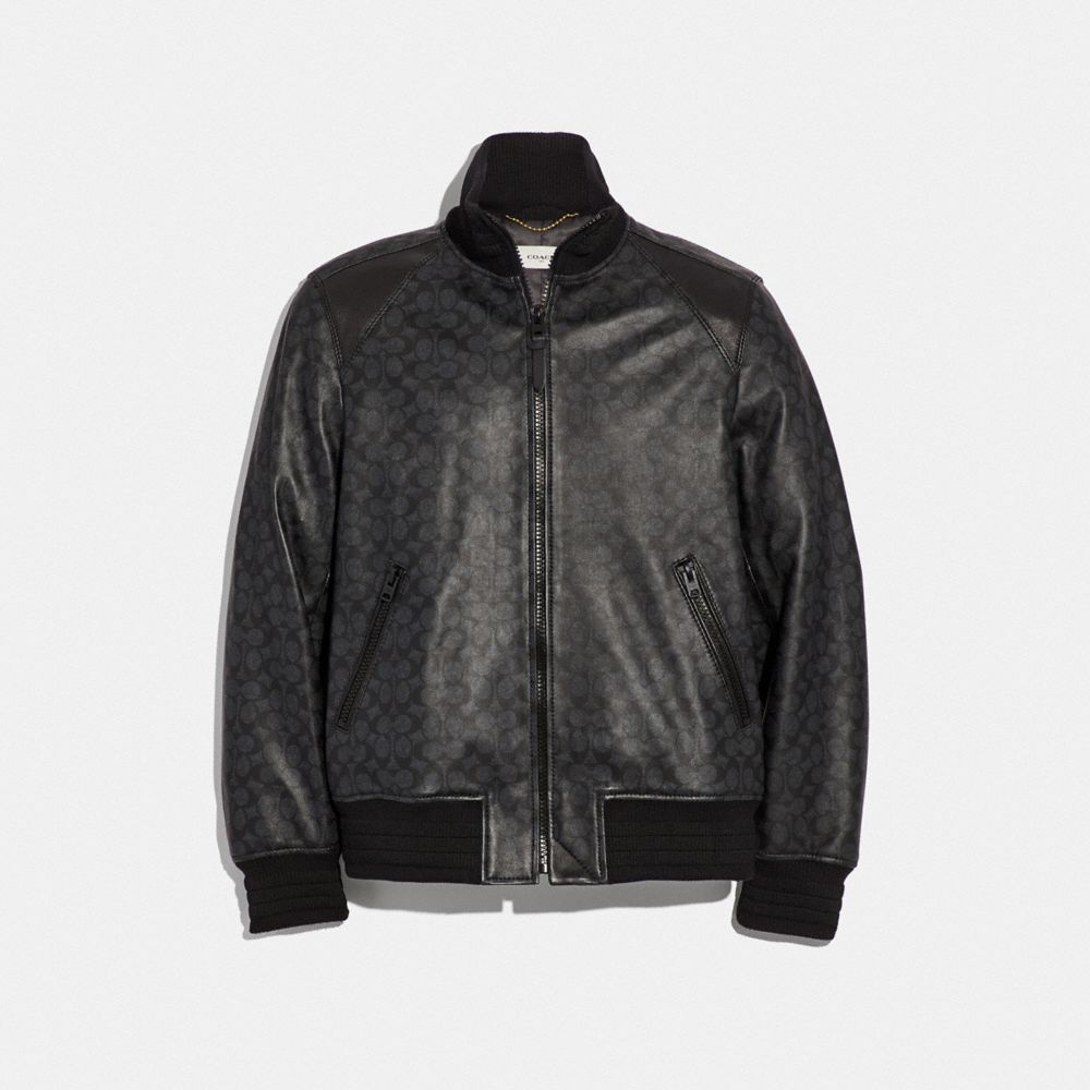 Signature Leather Track Jacket | COACH®