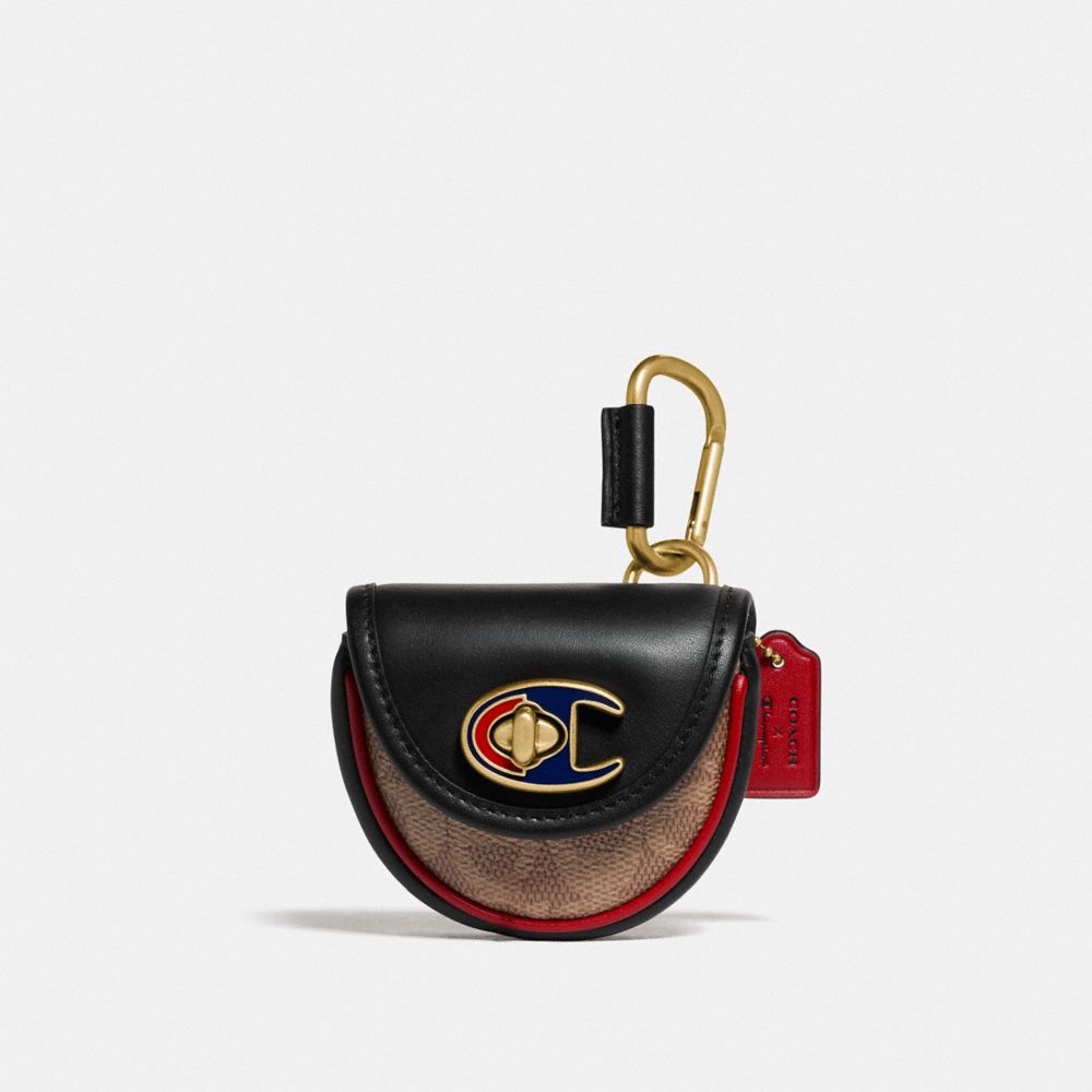 Coach X Champion Turnlock Key Fob In Signature Canvas | COACH®