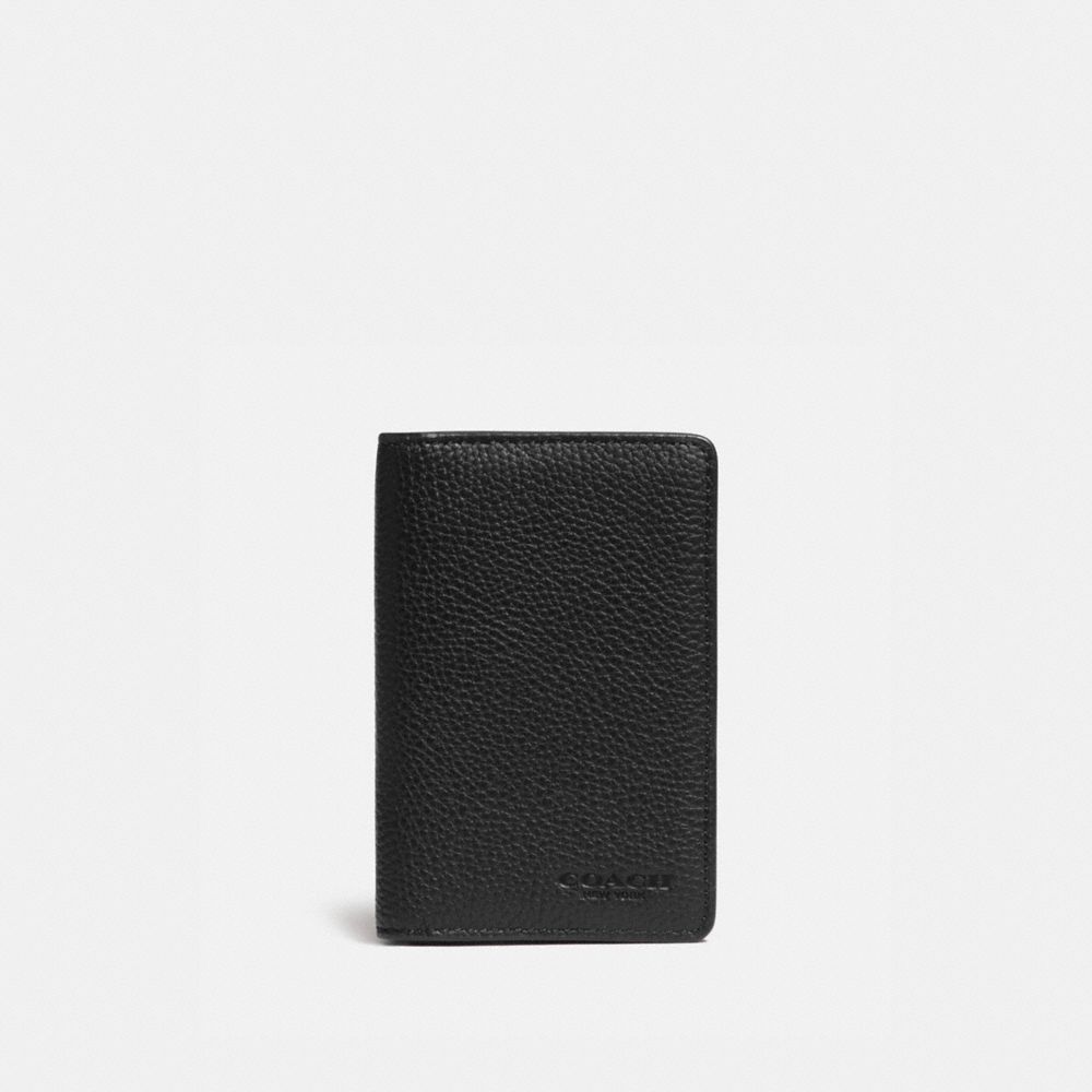 COACH® | Card Wallet With Signature Canvas Interior