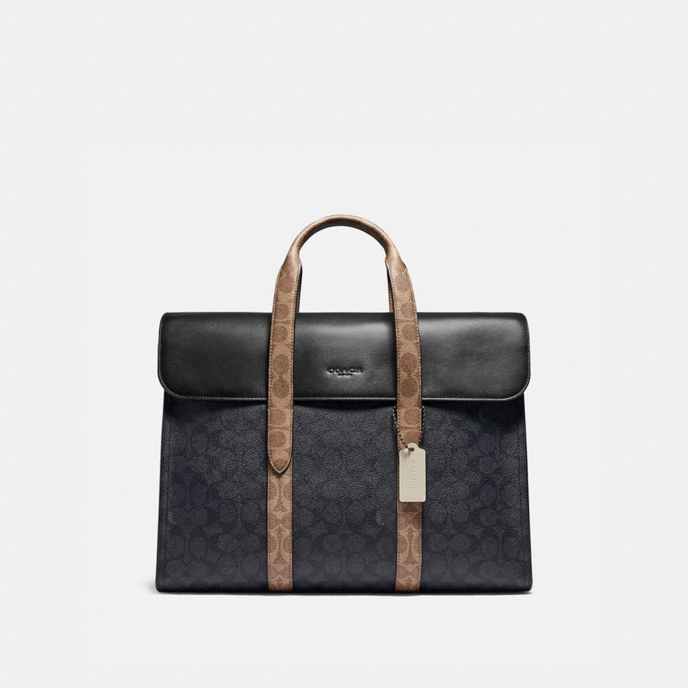COACH® | Metropolitan Portfolio In Colorblock Signature Canvas
