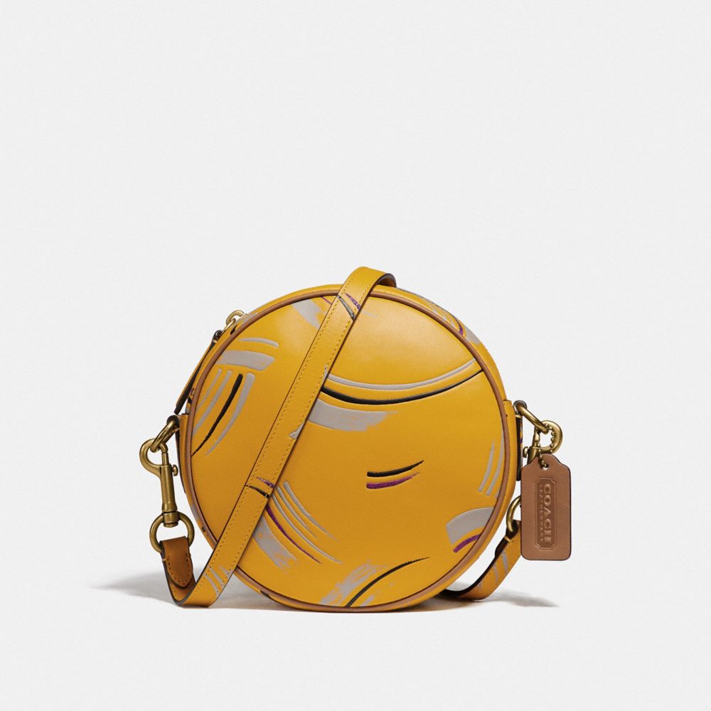 COACH® | Circle Crossbody With Brush Stroke Print