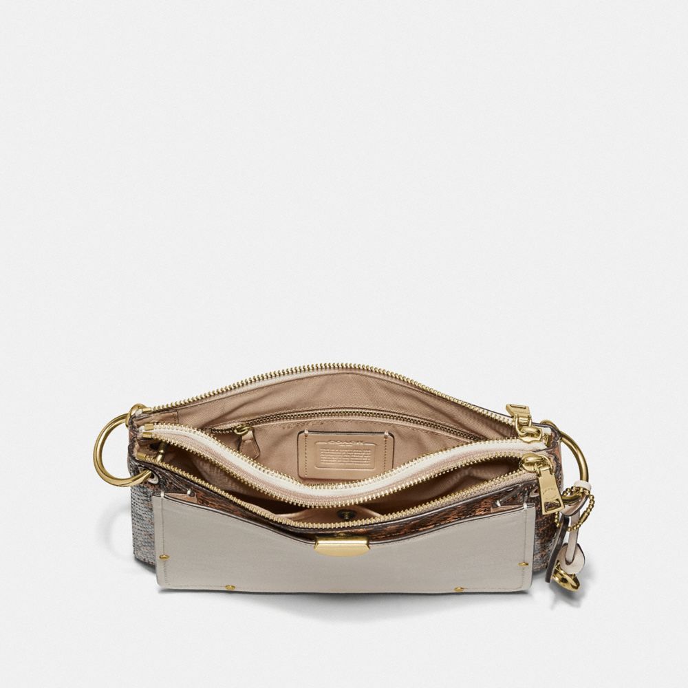 COACH® | Dreamer Shoulder Bag With Snakeskin Detail