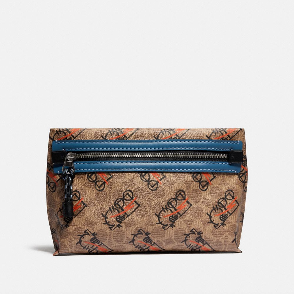 COACH® | Convertible Academy Pouch In Signature Canvas With Abstract ...
