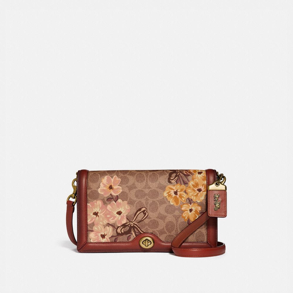 Riley In Signature Canvas With Prairie Floral Print | COACH®