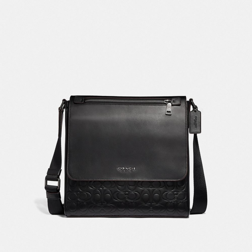 COACH® | Kennedy Map Bag In Signature Leather
