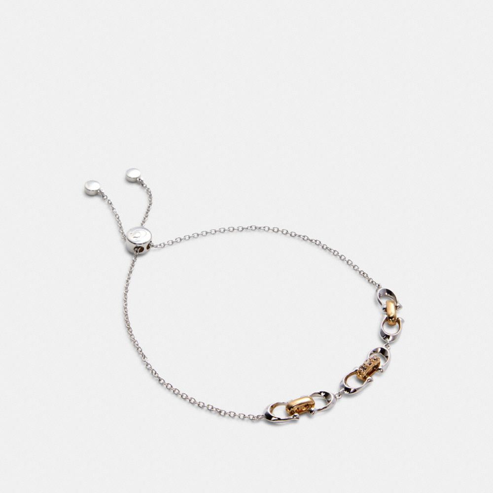COACH® Outlet | Linked Signature Slider Bracelet