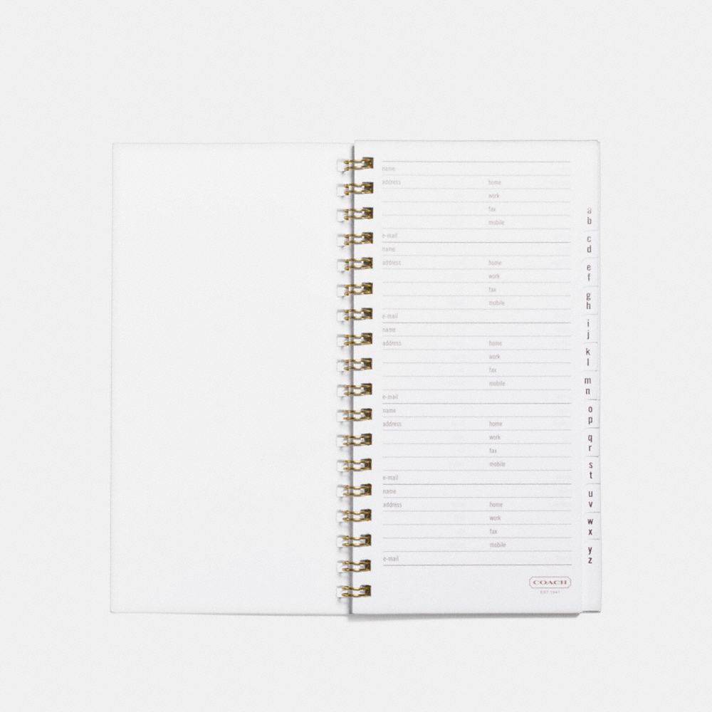 COACH® | 4 X7 Spiral Address Book Refill
