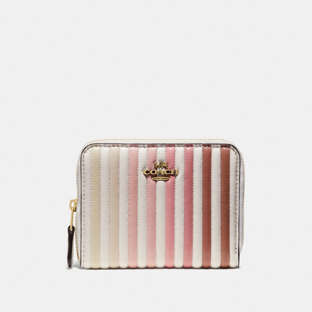 COACH®: Small Zip Around Wallet With Ombre Quilting