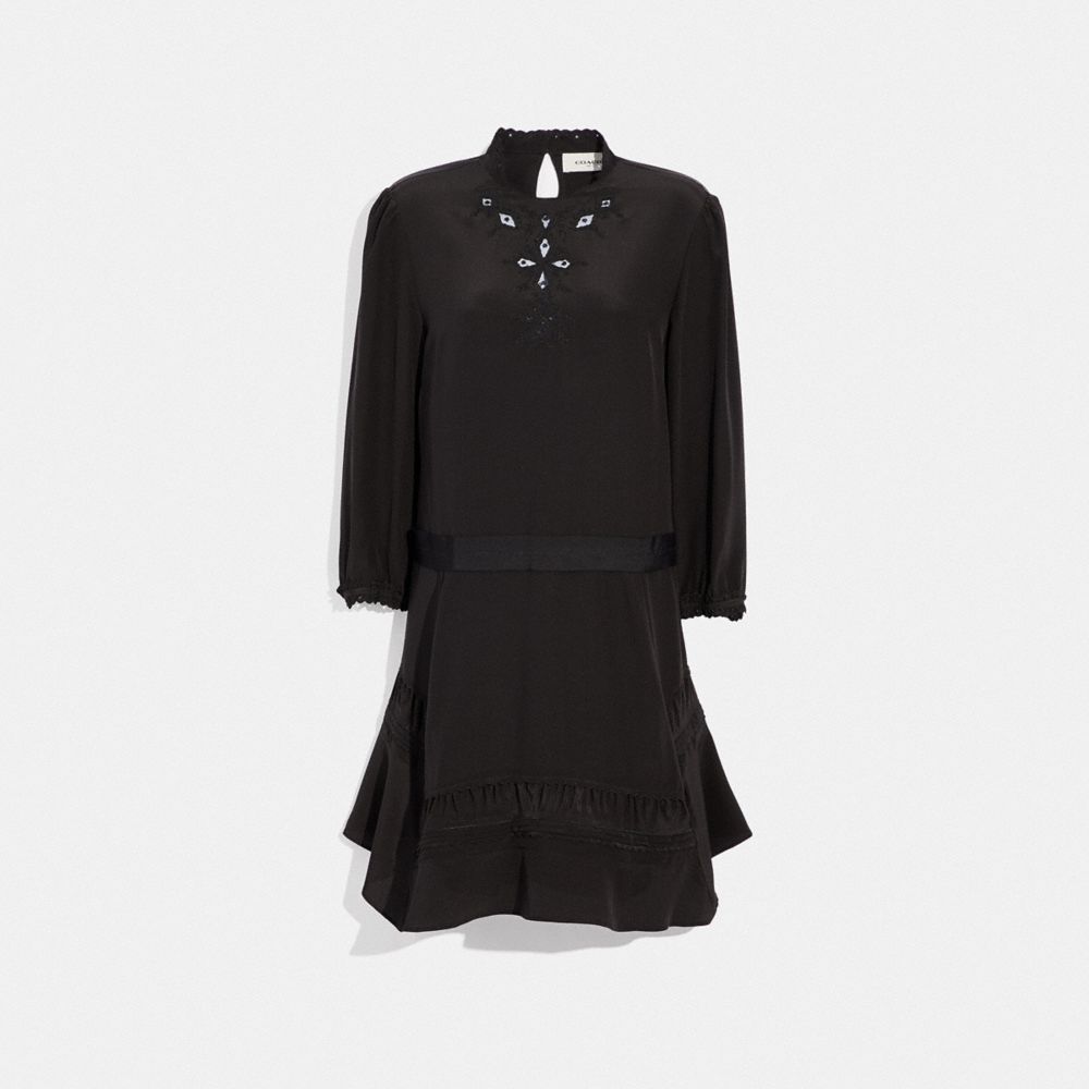 COACH®: Embroidered Dress