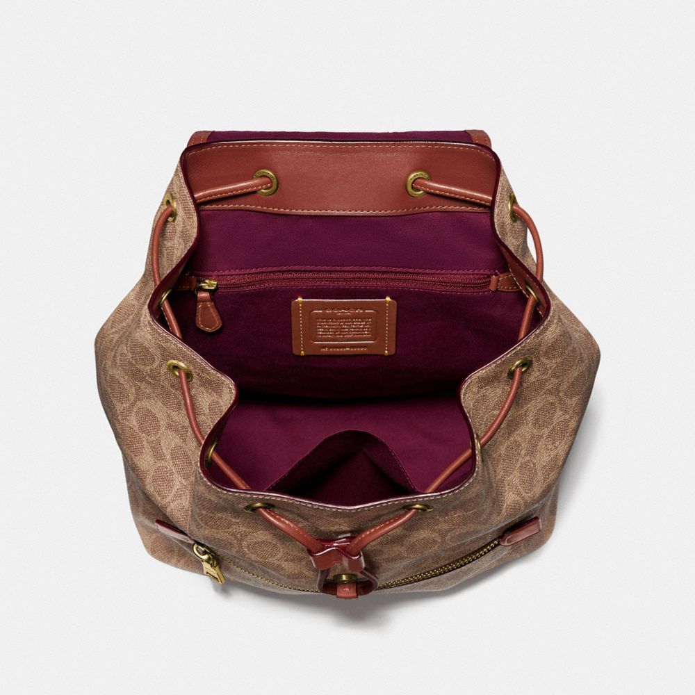 COACH® | Evie Backpack In Signature Canvas