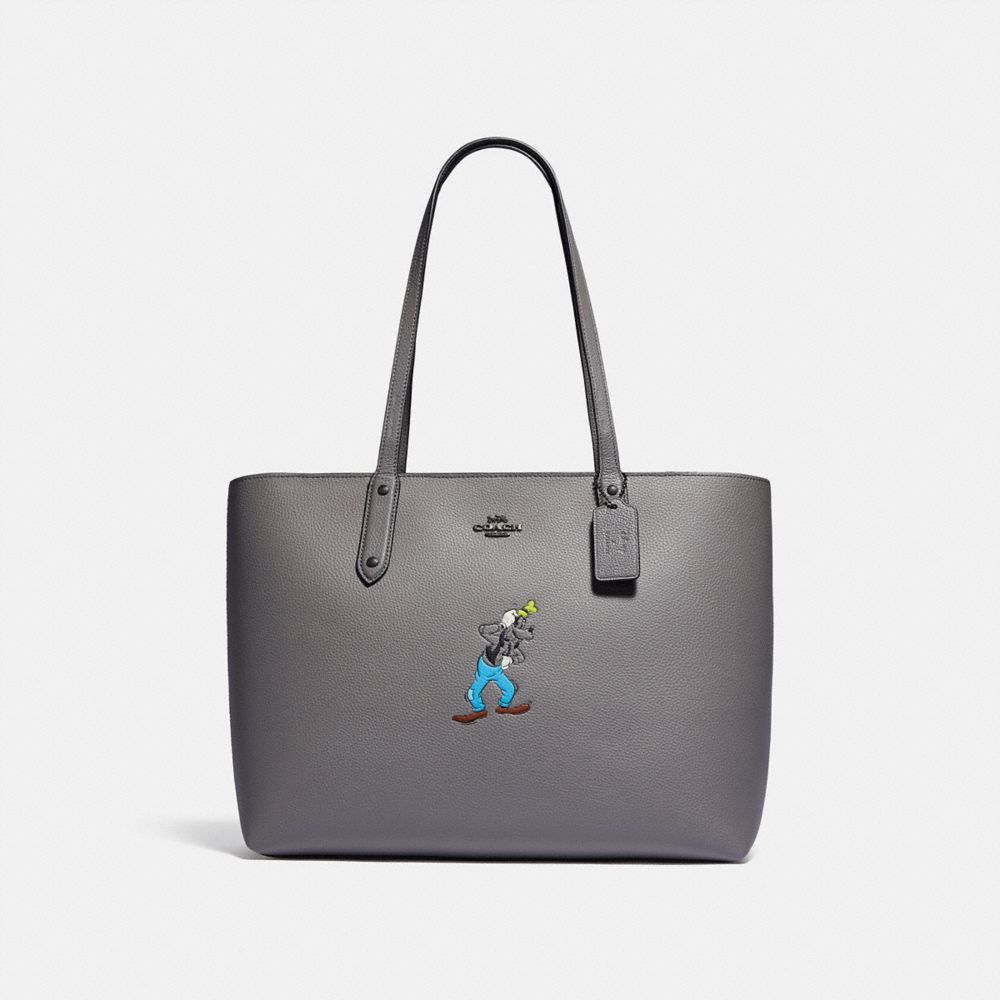 Disney X Coach Central Tote With Zip With Goofy Motif | COACH®