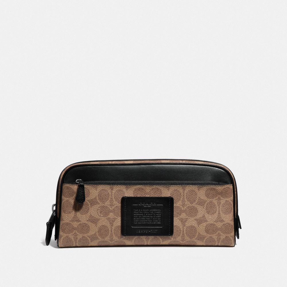 COACH® | Double Zip Dopp Kit In Signature Canvas