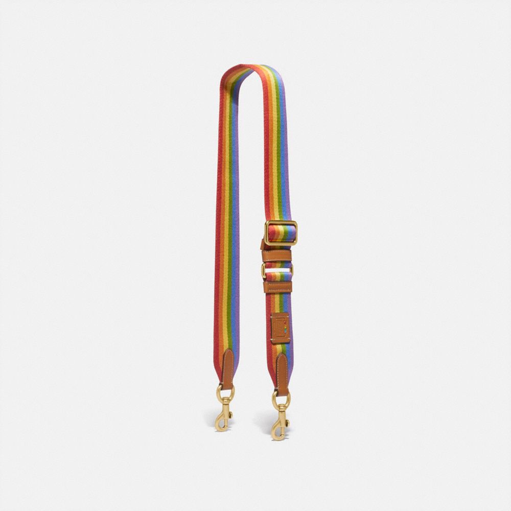 COACH®: Strap With Rainbow Stripe