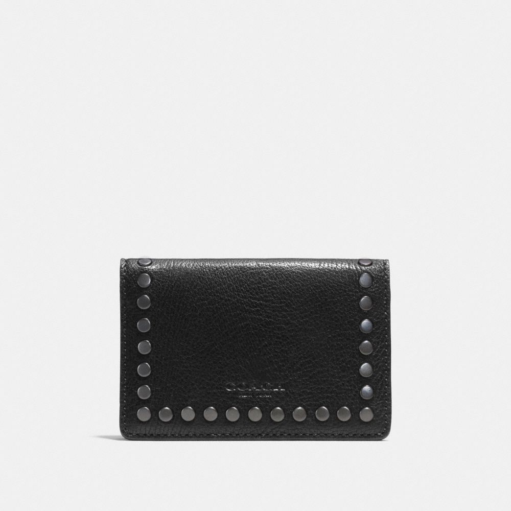COACH®: Card Wallet With Studs
