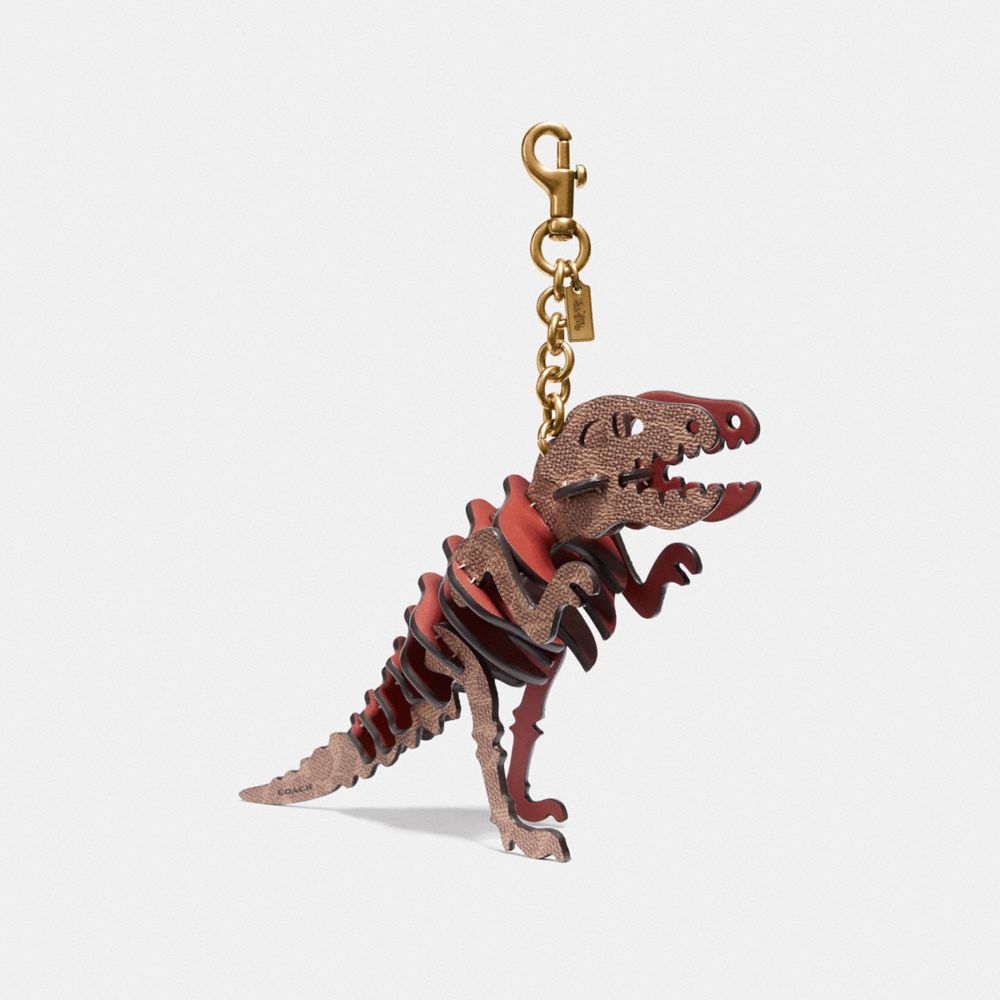 COACH® | Medium Rexy Bag Charm In Signature Canvas