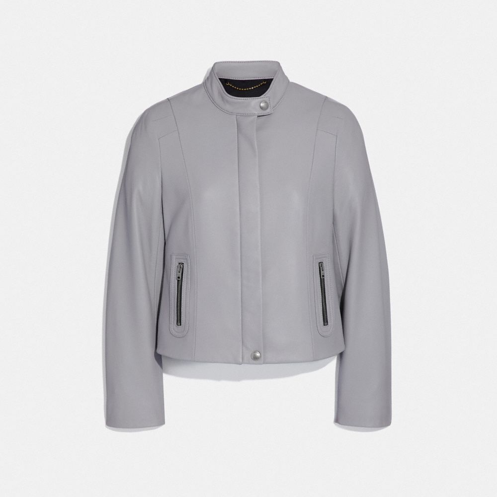 COACH®: Leather Racer Jacket