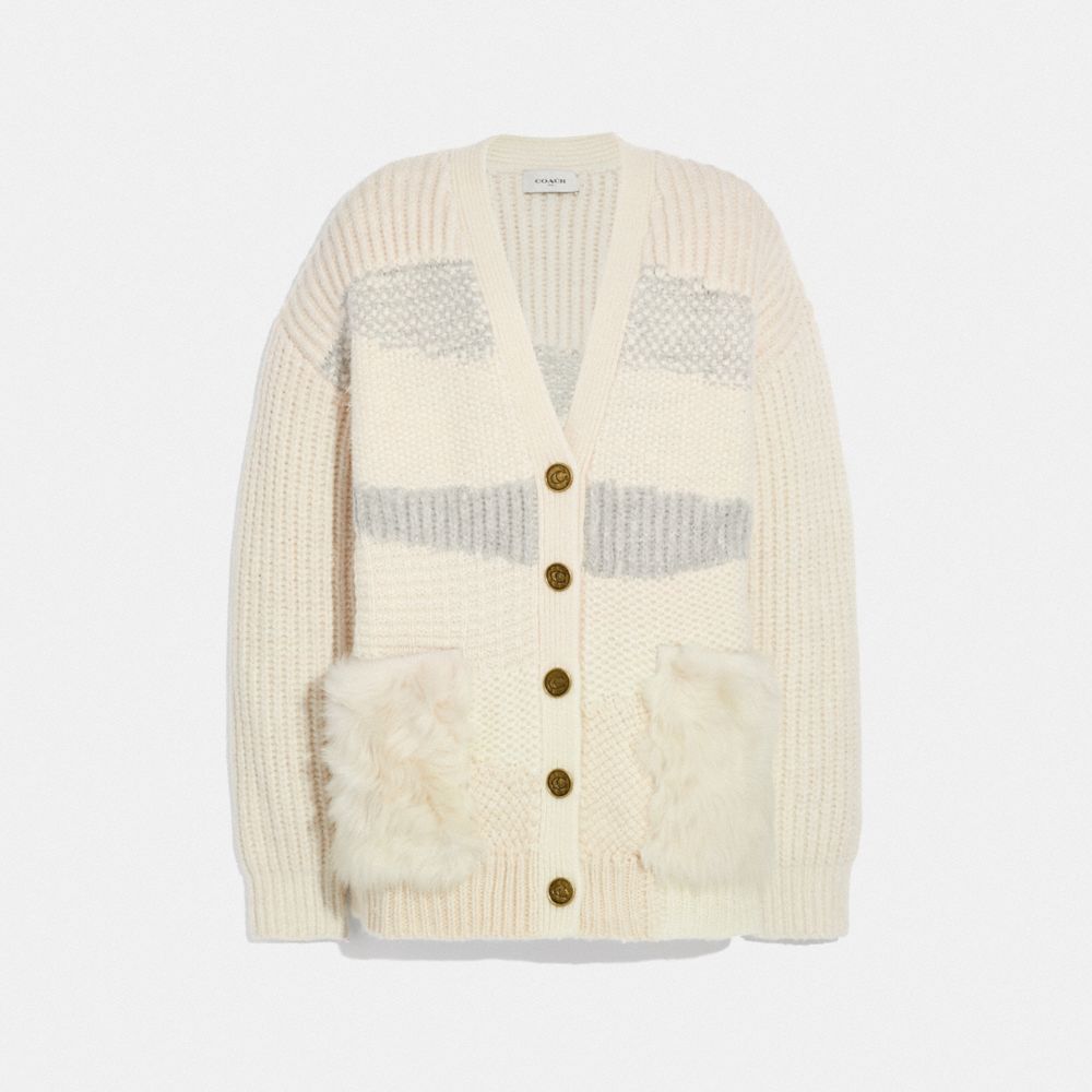 Cardigan With Shearling | COACH®