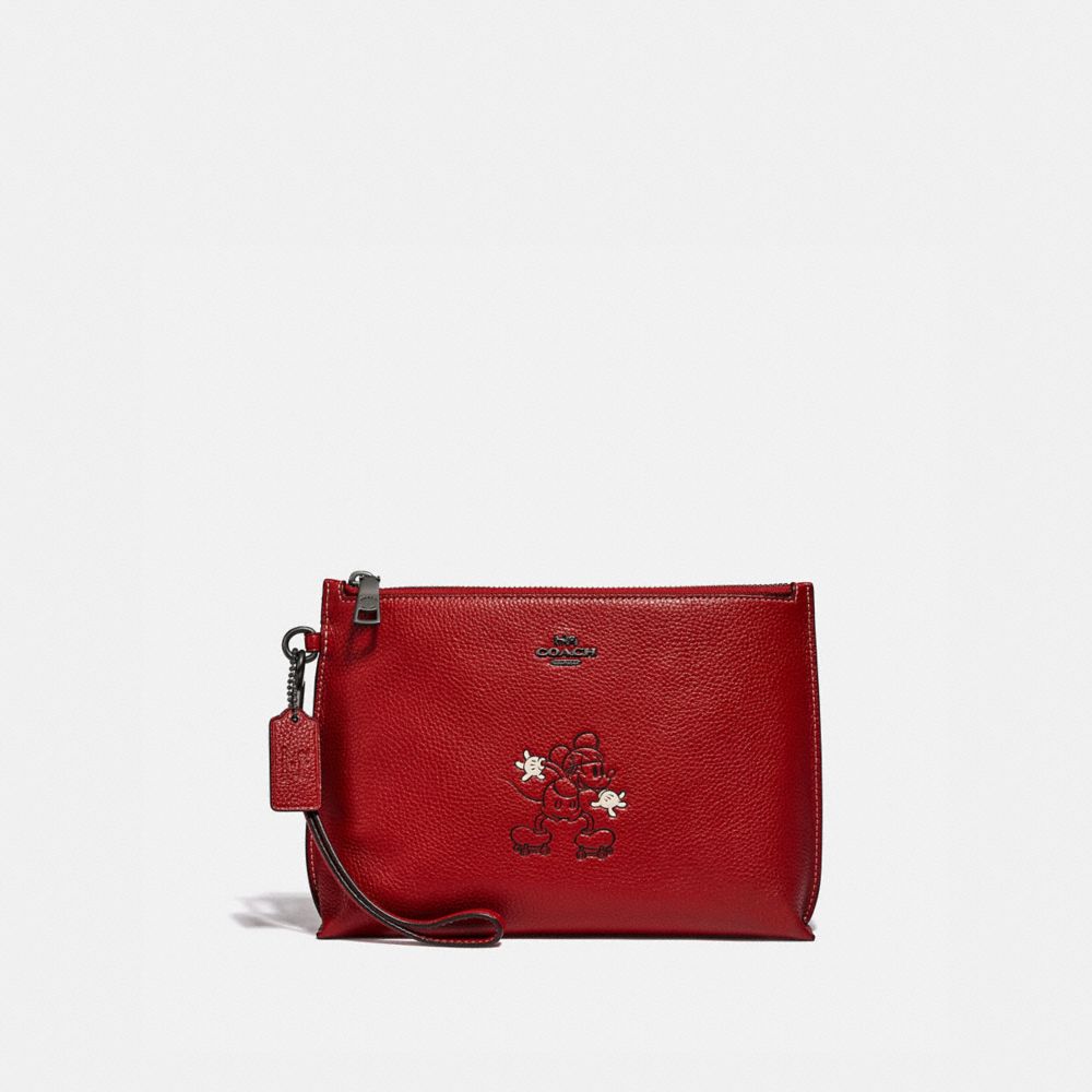 Disney X Coach Charlie Pouch With Mickey Mouse Motif | COACH®