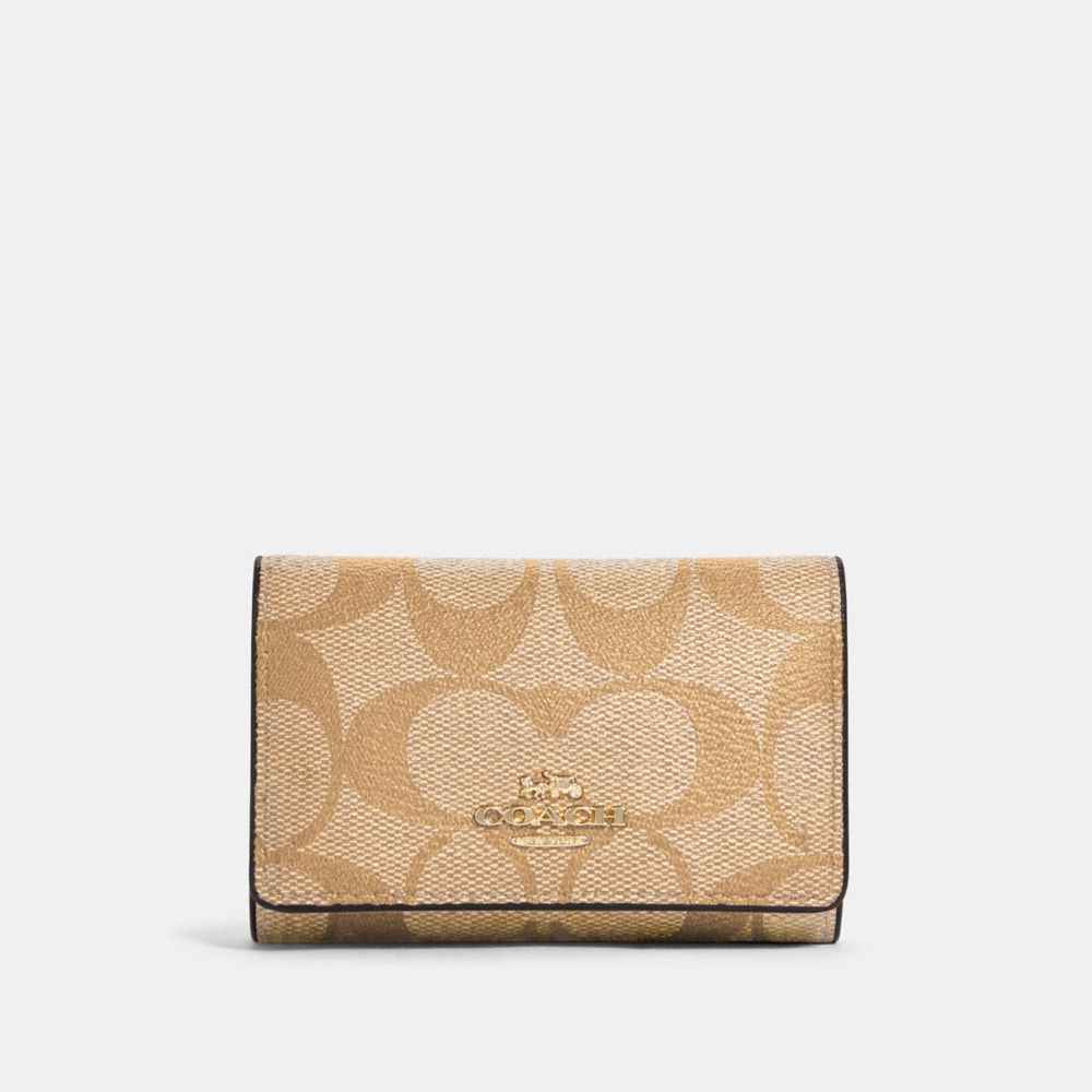 COACH® Outlet | Five Ring Key Case In Signature Canvas