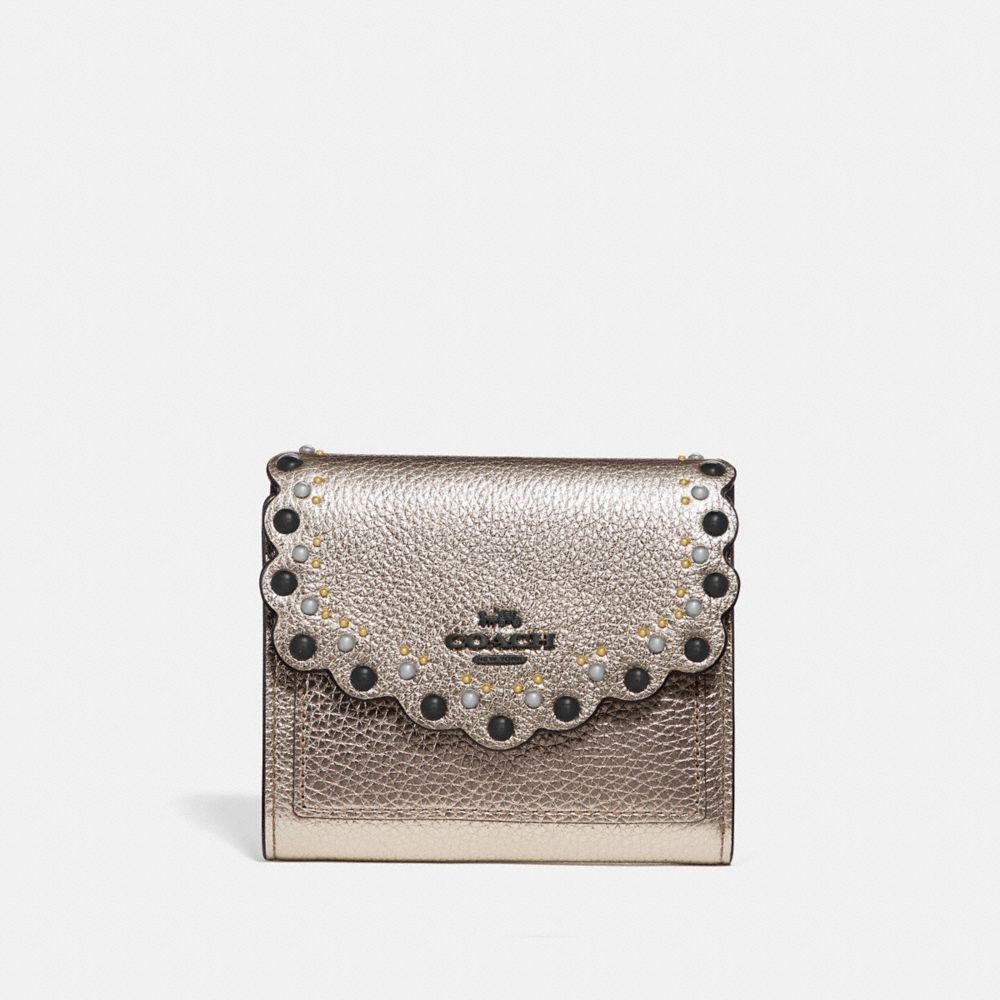 COACH® Outlet | Small Wallet With Scallop Rivets