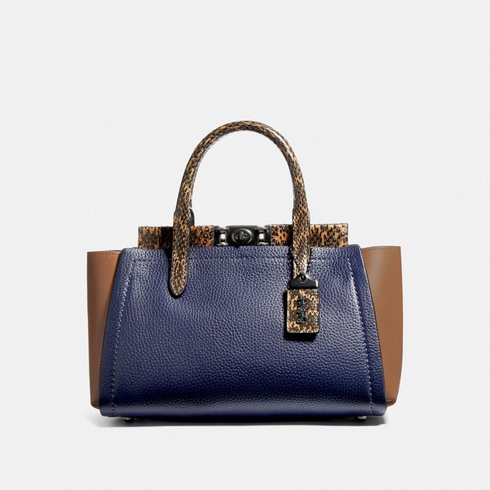 Troupe Carryall In Colorblock With Snakeskin Detail | COACH®