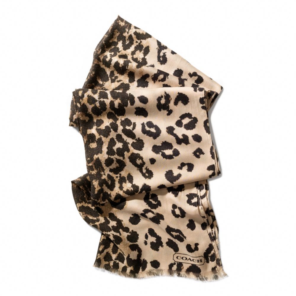 Ocelot Oblong Scarf | COACH®