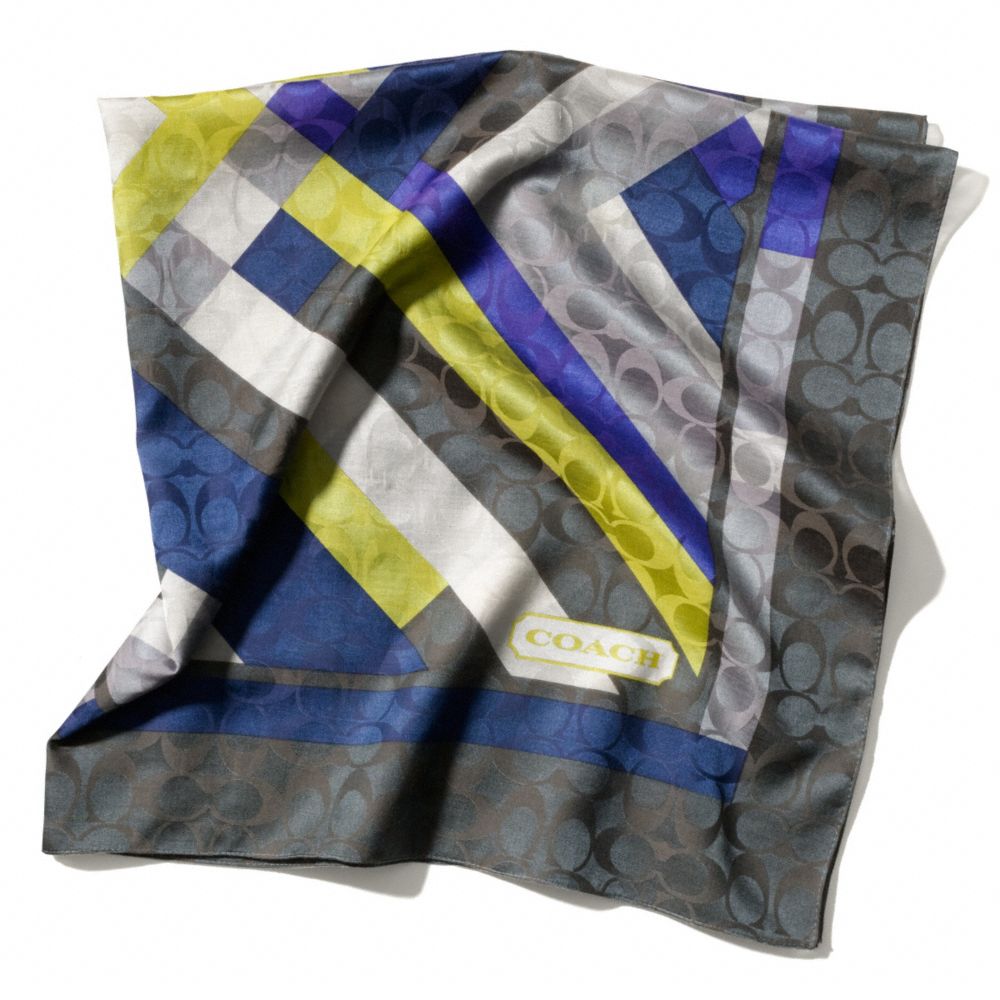 Geometric Colorblock Square Scarf | COACH®