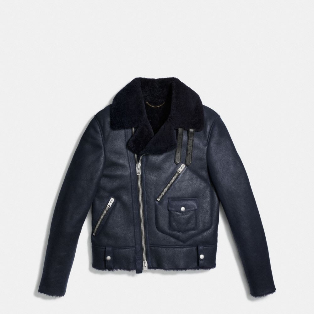 Shearling Motorcycle Jacket | COACH®