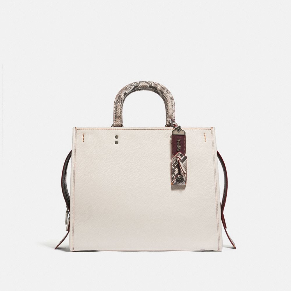 COACH®: Rogue 36 In Colorblock With Snakeskin Detail