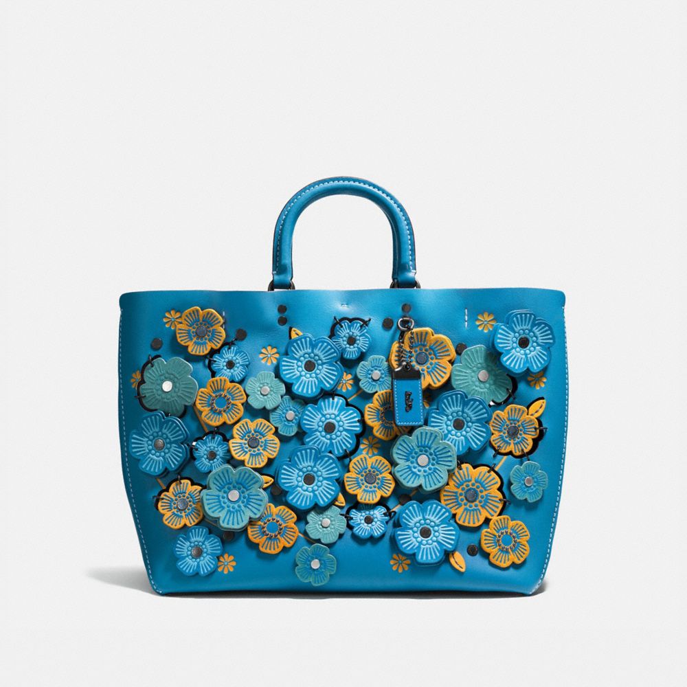 Rogue Tote With Linked Tea Rose | COACH®