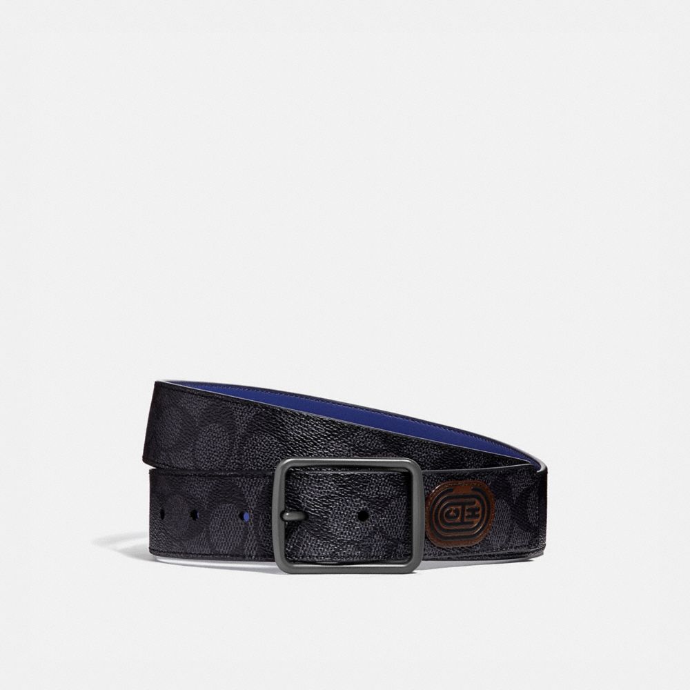 COACH® | Harness Buckle Cut To Size Reversible Belt With Coach Patch, 38 Mm