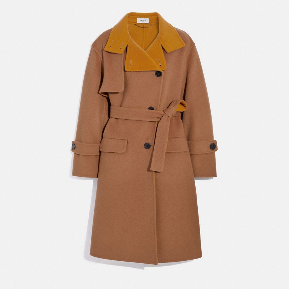 COACH®: Oversized Storm Flap Coat